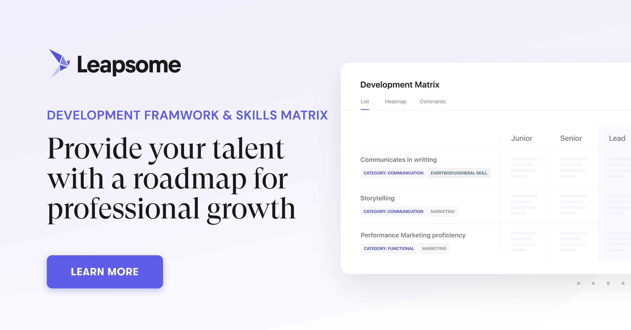 Competency Framework | Leapsome